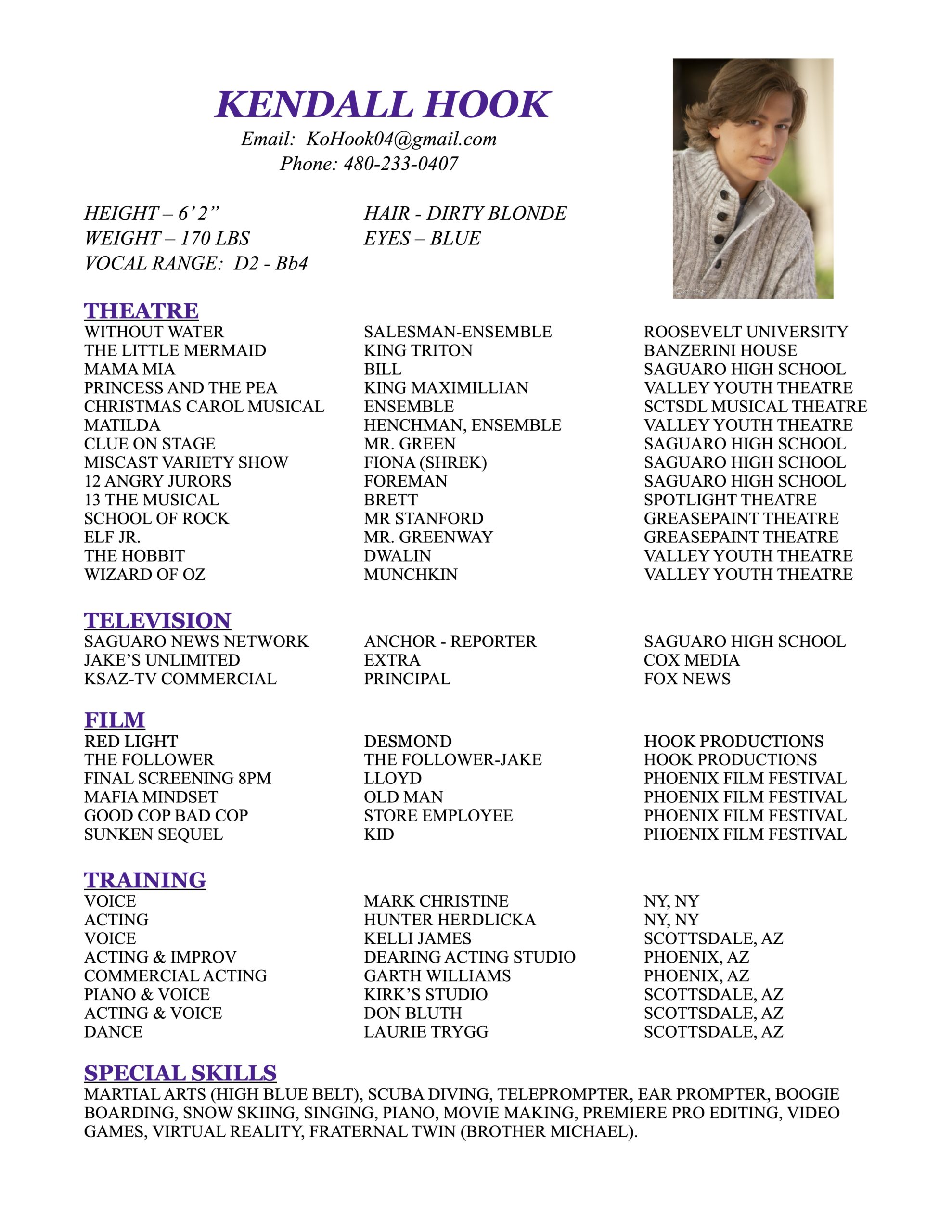 Resume - Kendall Hook